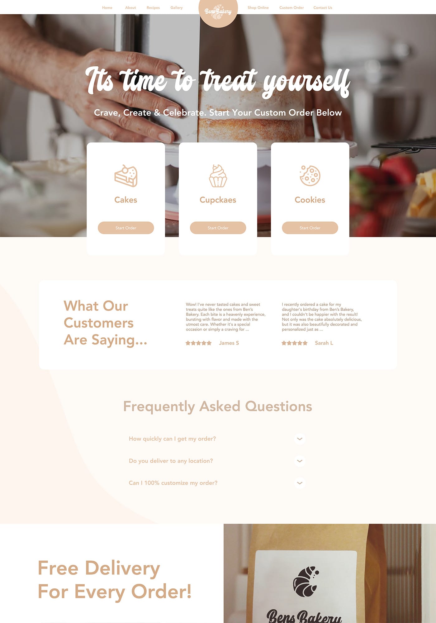 Shane Fry | Bakery Website Design Inspiration & Template 2024